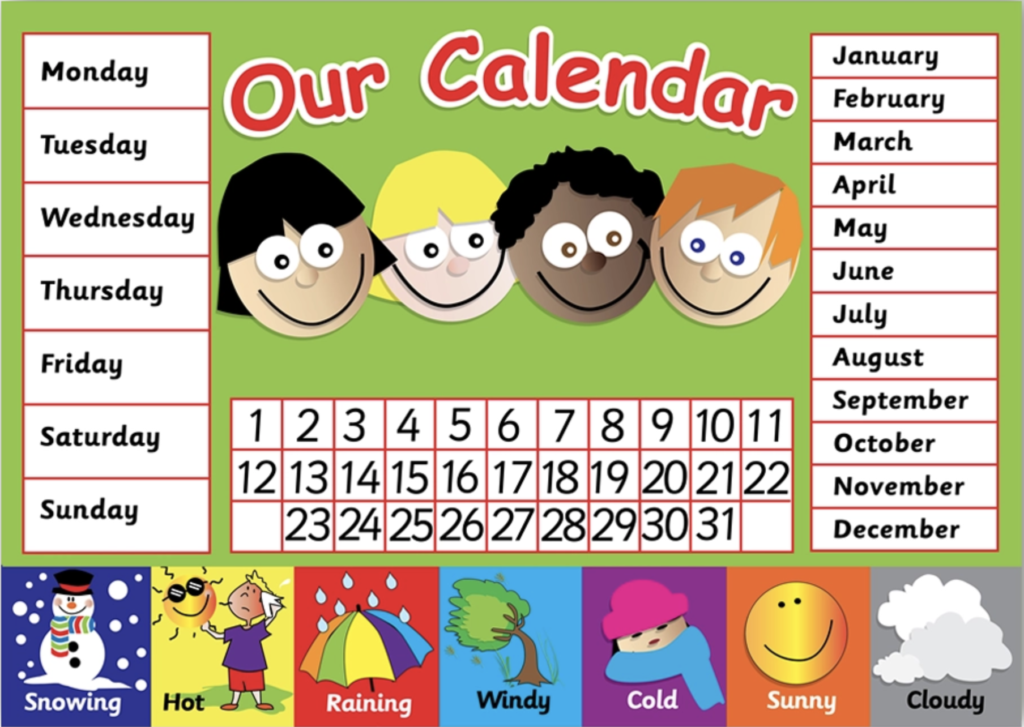 Our Calendar Chart – Edusell Malta